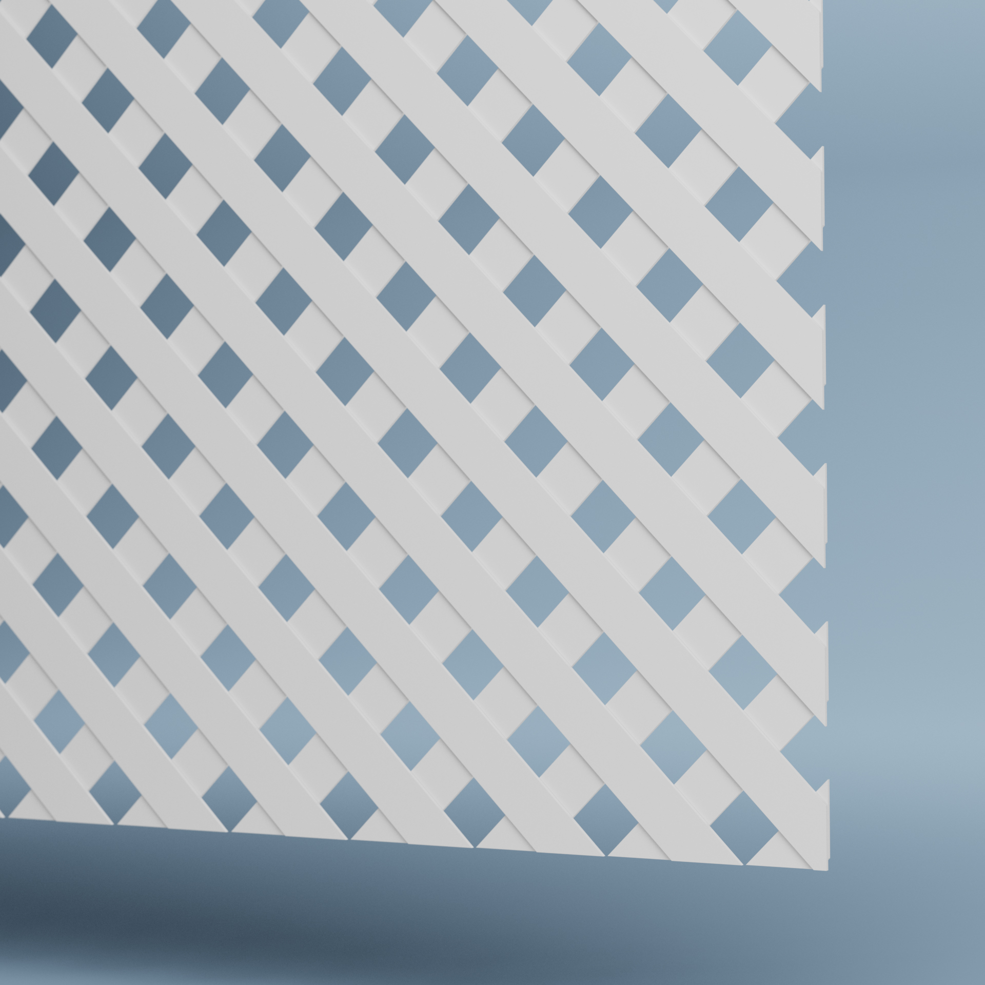 Interiörskiva Garda vitlackad mdf 1400x700 - Lundbergs