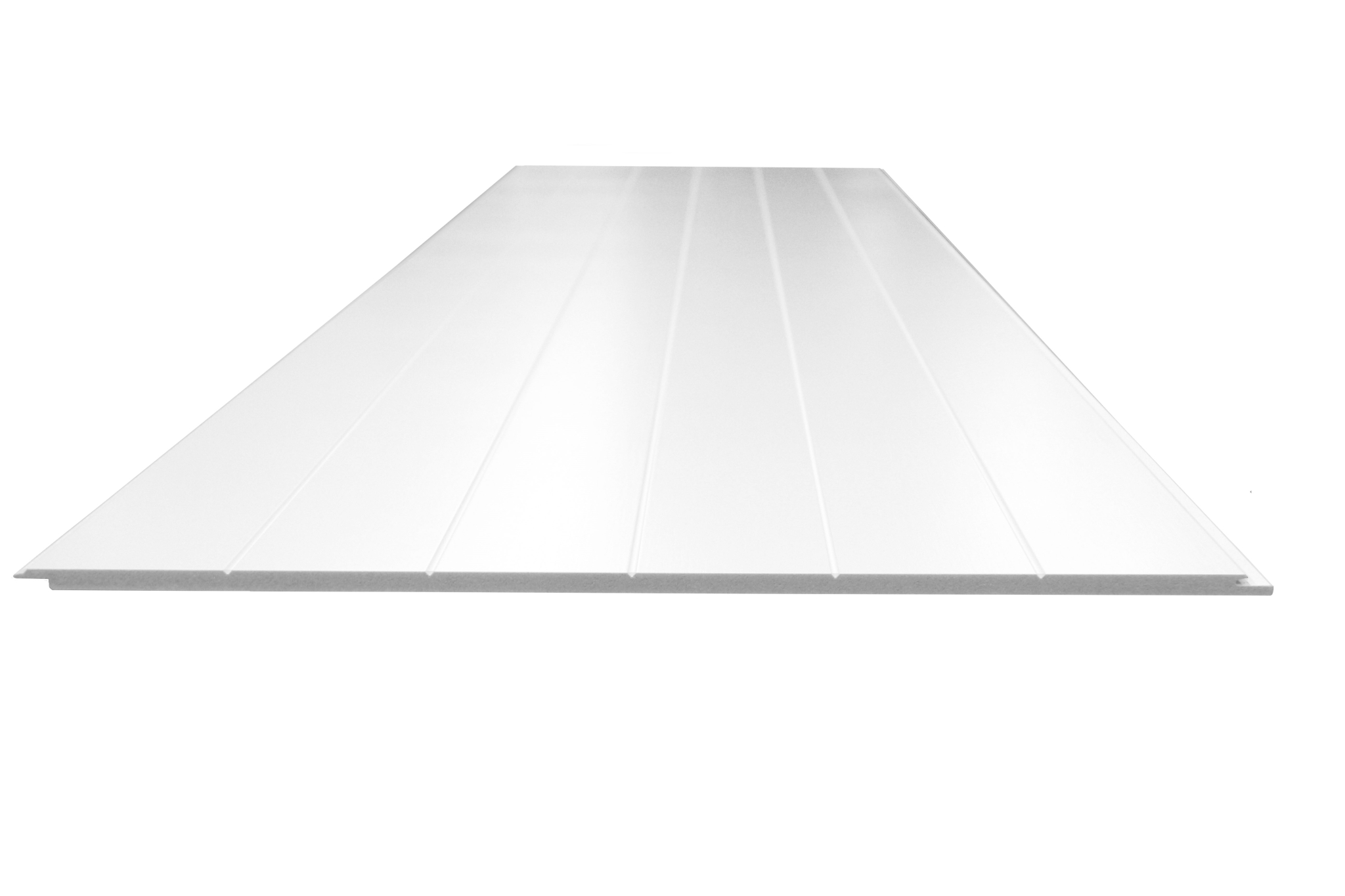 Panel V-fas vit 2390x620x6mm - Lundbergs