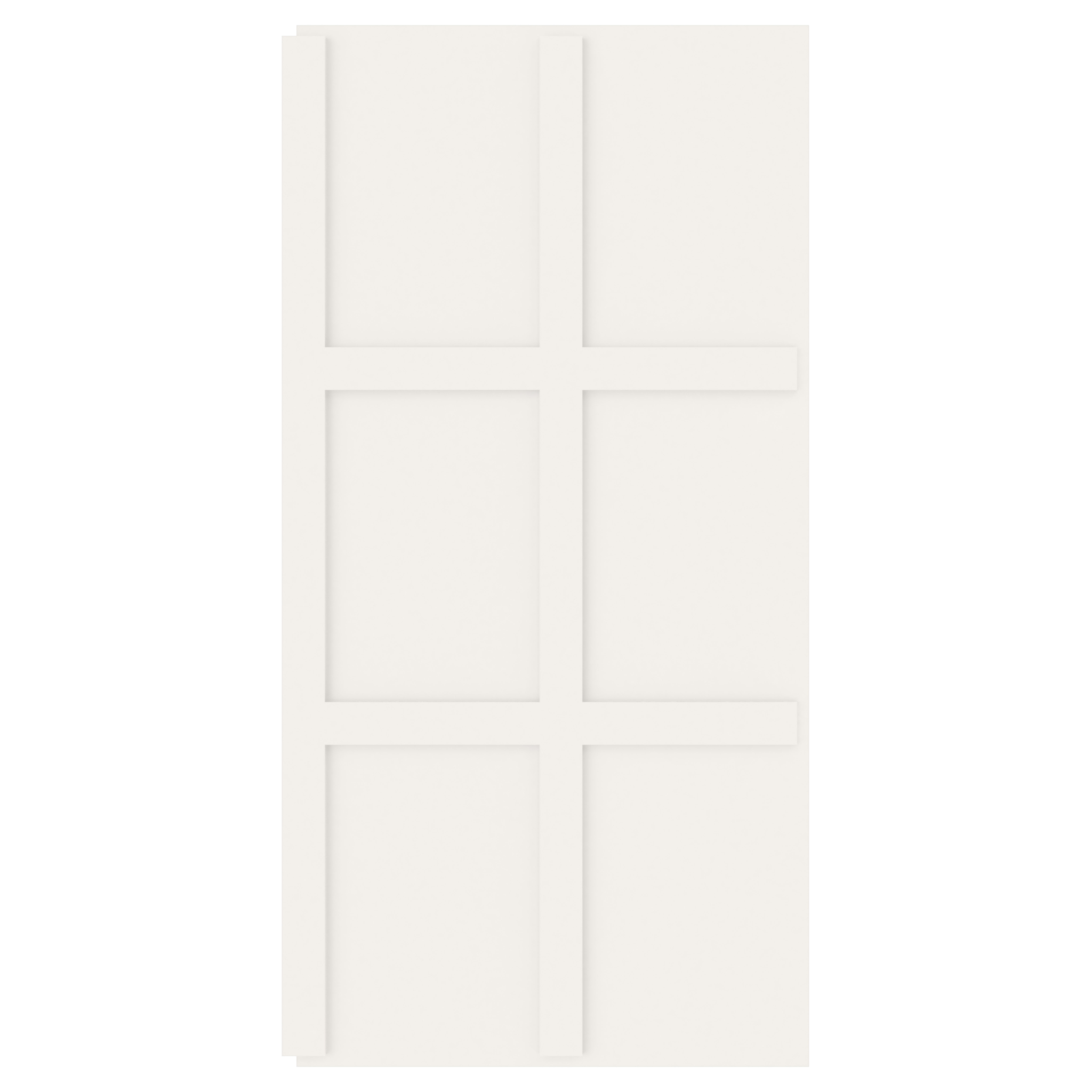 Panel Herrgård hvit hdf 1200x1220 FSC (B) - Lundbergs