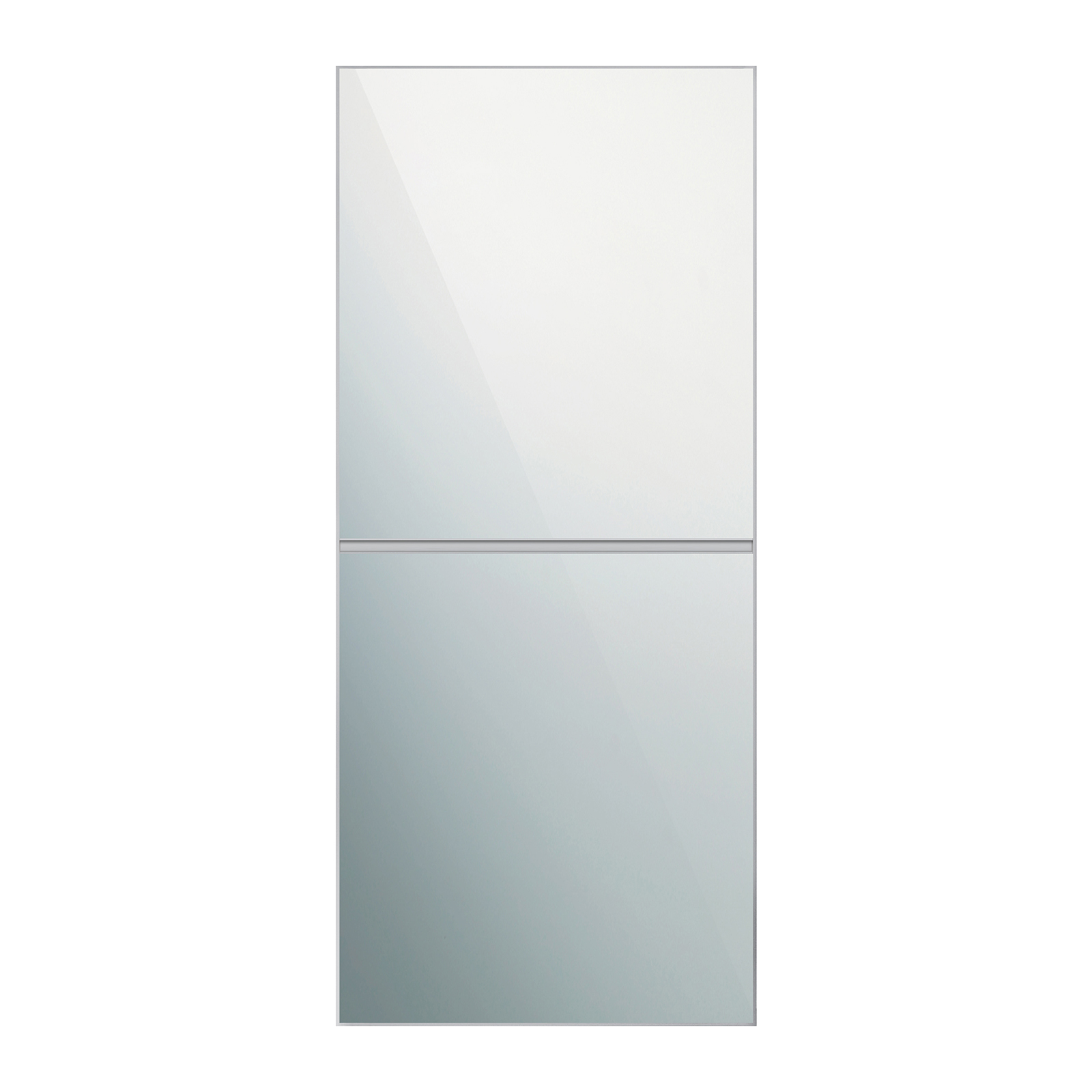 Skjutdörr Decotique 2 paneler spegel silver ram 914x2301 mm - Lundbergs