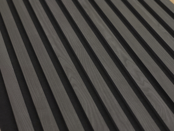 Akustikpanel Klassisk Svart ek 12 ribbor - Lundbergs