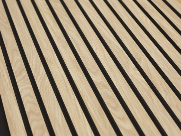 Akustikpanel Klassisk Svart ek 12 ribbor - Lundbergs